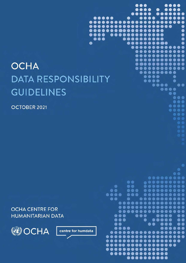 Data responsibility guidelines OCHA | Global Protection Cluster