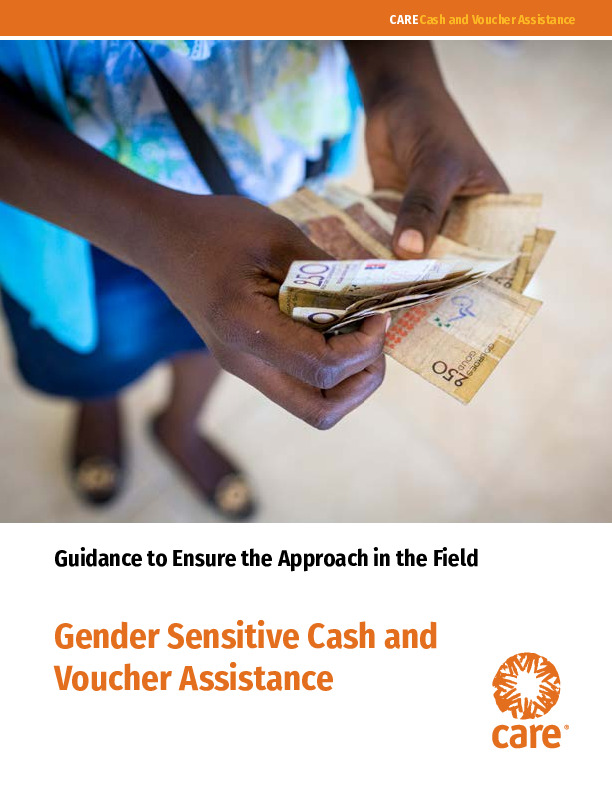 Gender Sensitive Cash and Voucher Assistance - CARE | Global Protection ...