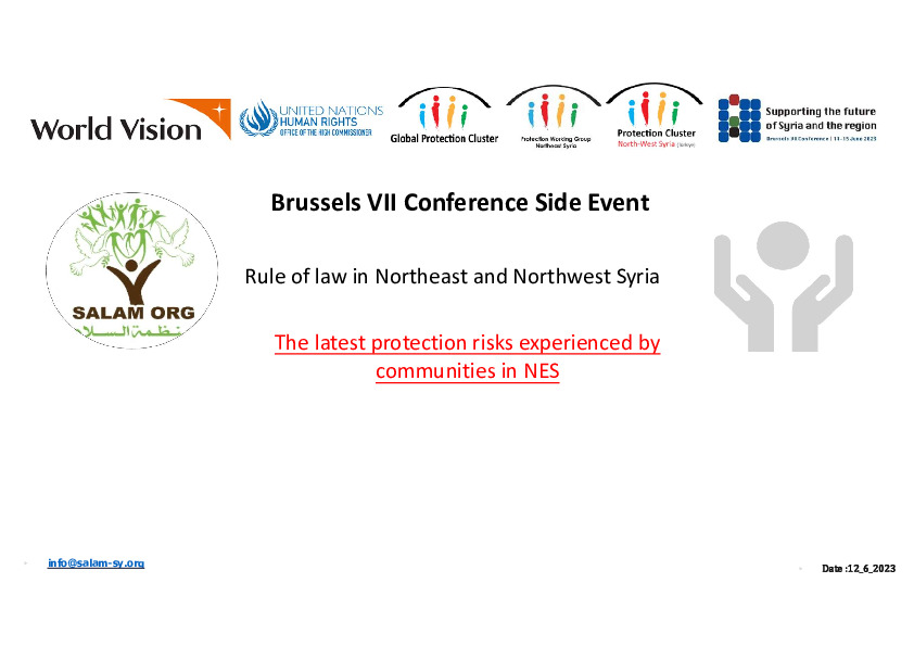 Presentation: Protection Risks Experienced by Communities in NE Syria ...