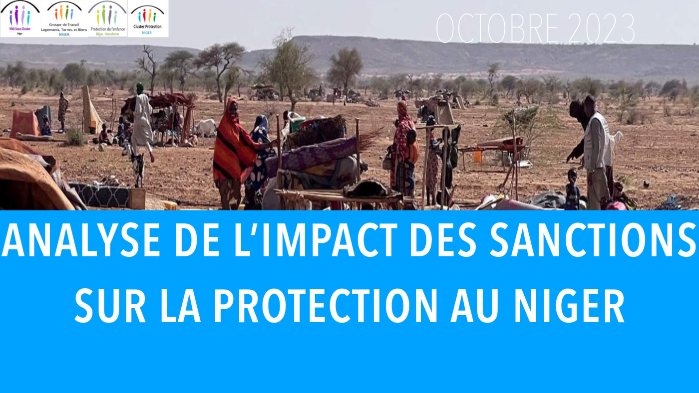 Analyse de l’impact des sanctions sur la Protection au Niger - octobre 2023 | Global Protection ...
