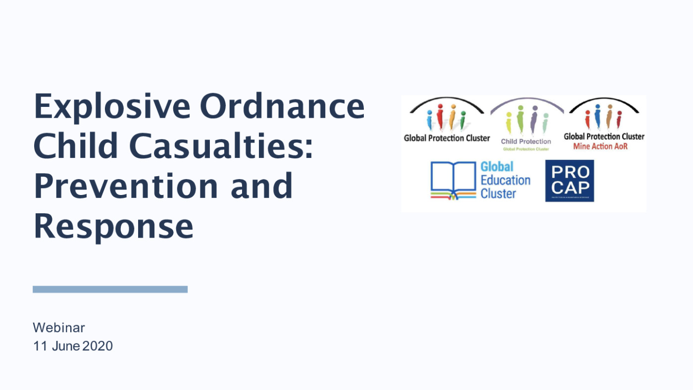 Explosive Ordnance Child Casualties: Prevention and Response (June 2020 ...