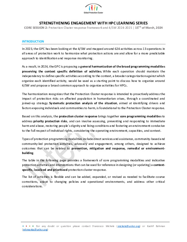 Hpc Learning Series Core Learning Session 2 Protection Cluster Response Framework And 4 5w