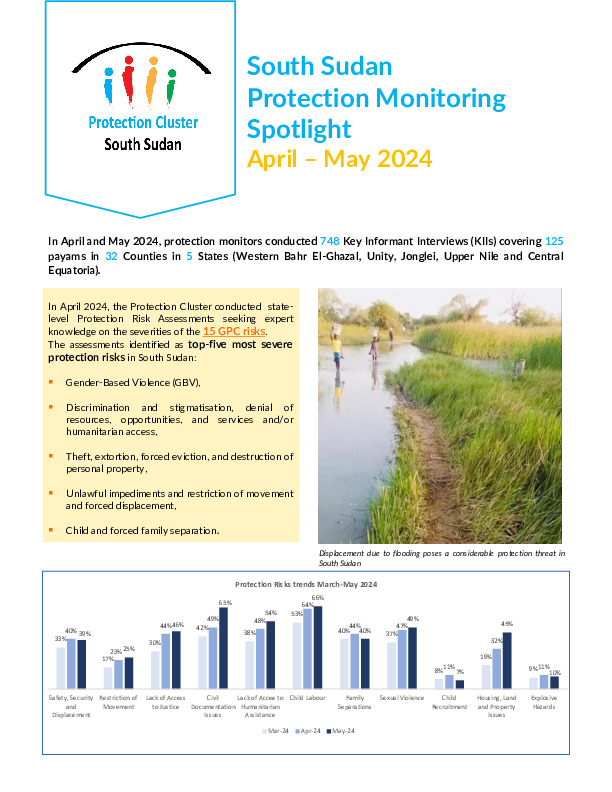 South Sudan Protection Monitoring Spotlight April – May 2024 | Global ...