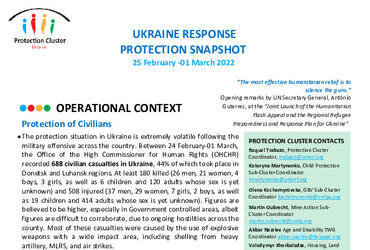 Ukraine Protection Analysis Update | Global Protection Cluster