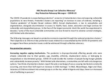 Protection Advocacy Toolkit | Global Protection Cluster