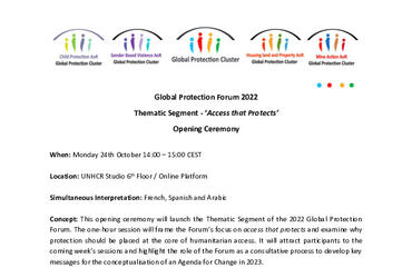 IASC Policy on Protection in Humanitarian Action | Global Protection ...