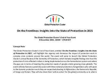 IASC Policy on Protection in Humanitarian Action | Global Protection ...