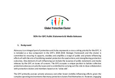 GPC social media guidelines powerpoint | Global Protection Cluster