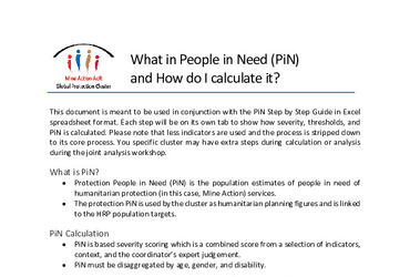 What is People in Need (PiN) and How do I calculate it? | Global ...