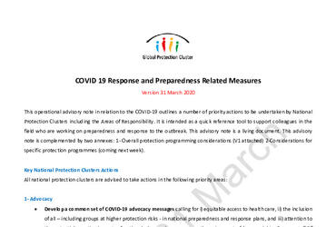 GPC Protection Mainstreaming Toolkit | Global Protection Cluster