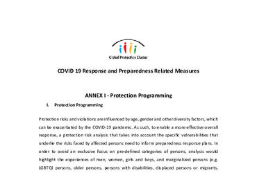 Protection Risks: Explanatory Note | Global Protection Cluster