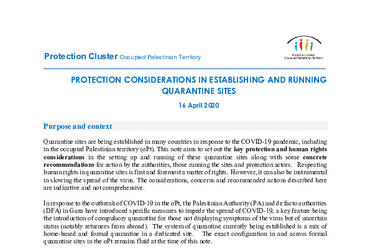 Palestine | Global Protection Cluster
