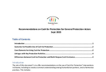 Guide for Protection in Cash based Interventions - UNHCR | Global ...