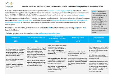 Sudan Protection Cluster - Services Mapping | Global Protection Cluster