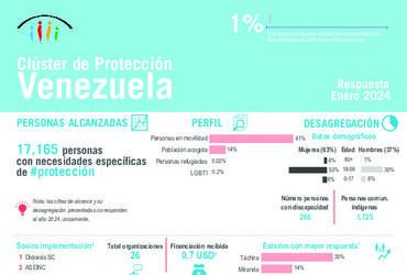 Factsheet Cluster de Protección Venezuela Enero 2024 | Global ...
