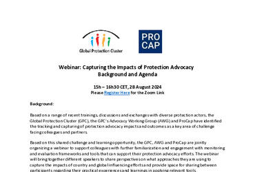 Protection Advocacy Toolkit | Global Protection Cluster